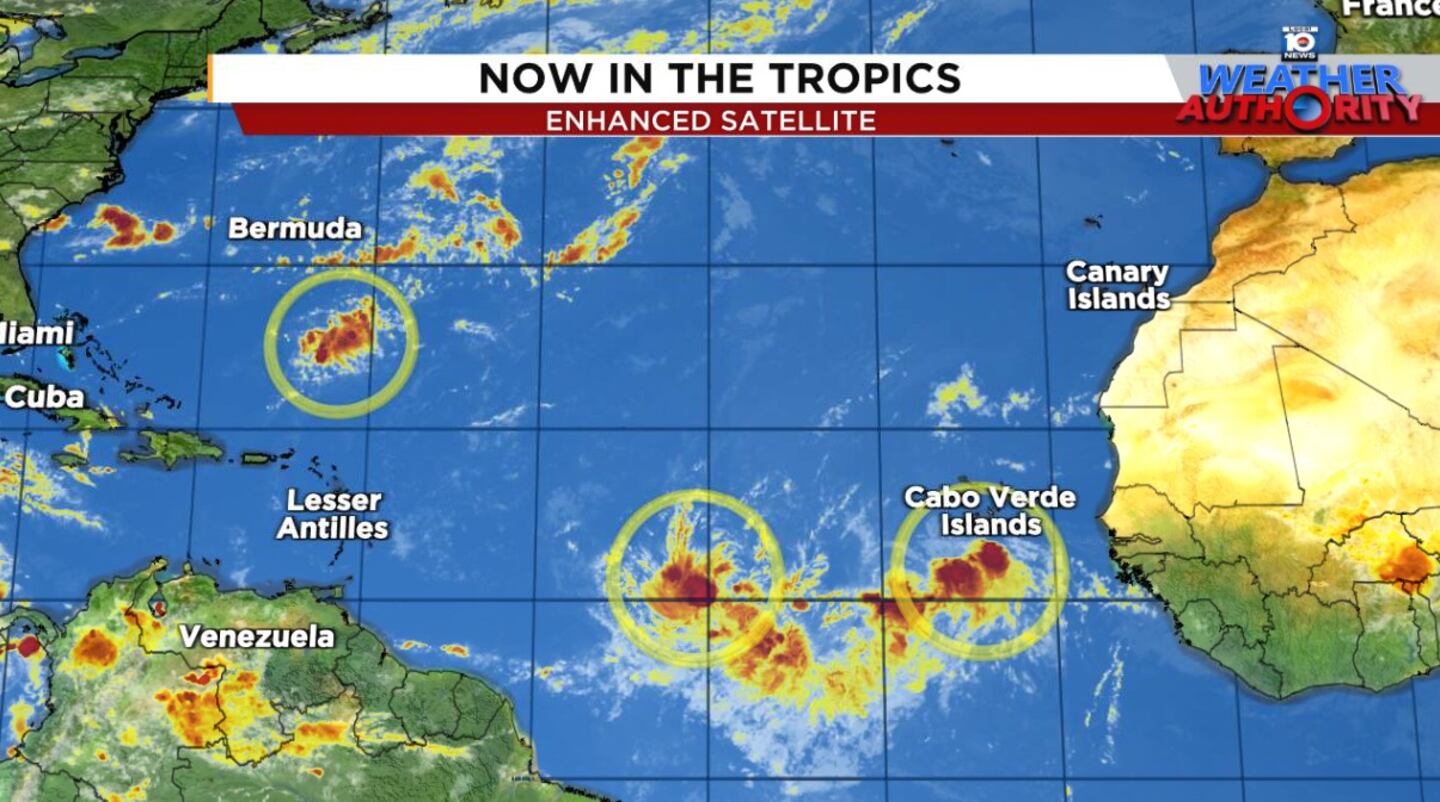 Unusual outbreak of tropical cyclones hits the Central Pacific